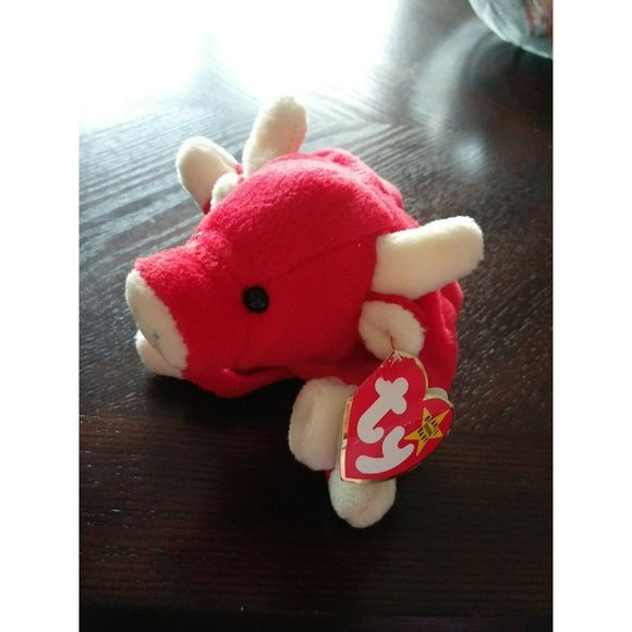Toys | Ty Beanie Babies Snort Red Bull 1995 | Poshmark